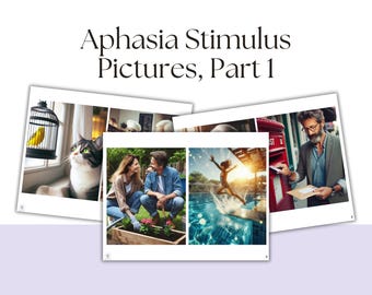 Aphasia Stimulus Pictures (part 1) - Etsy