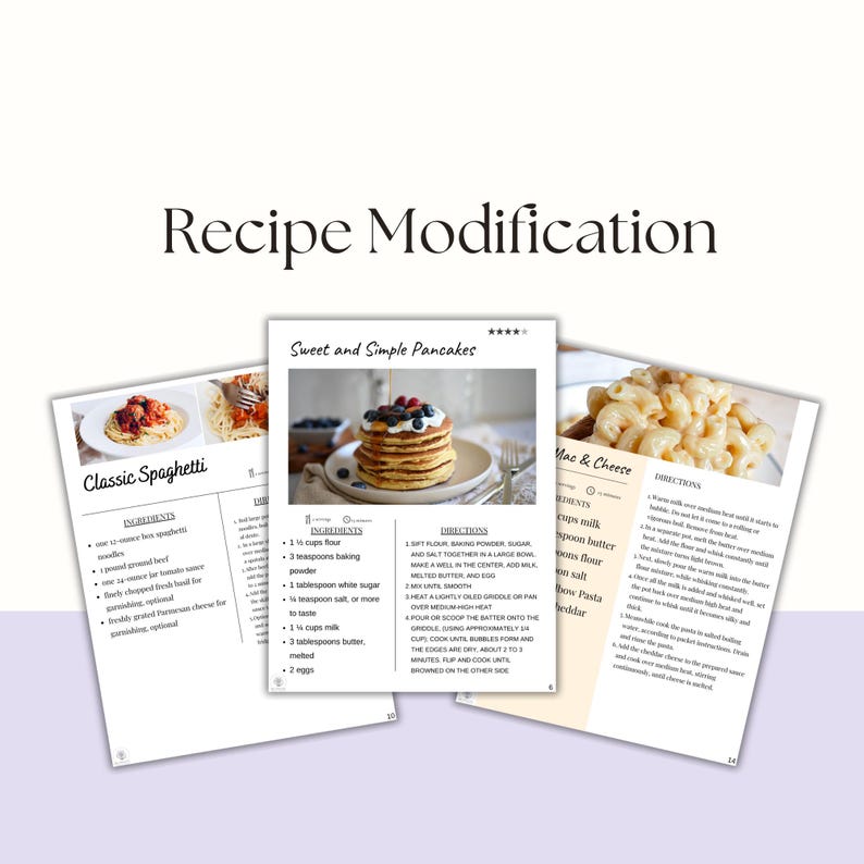 Functional Skills: Recipe Modification - Etsy