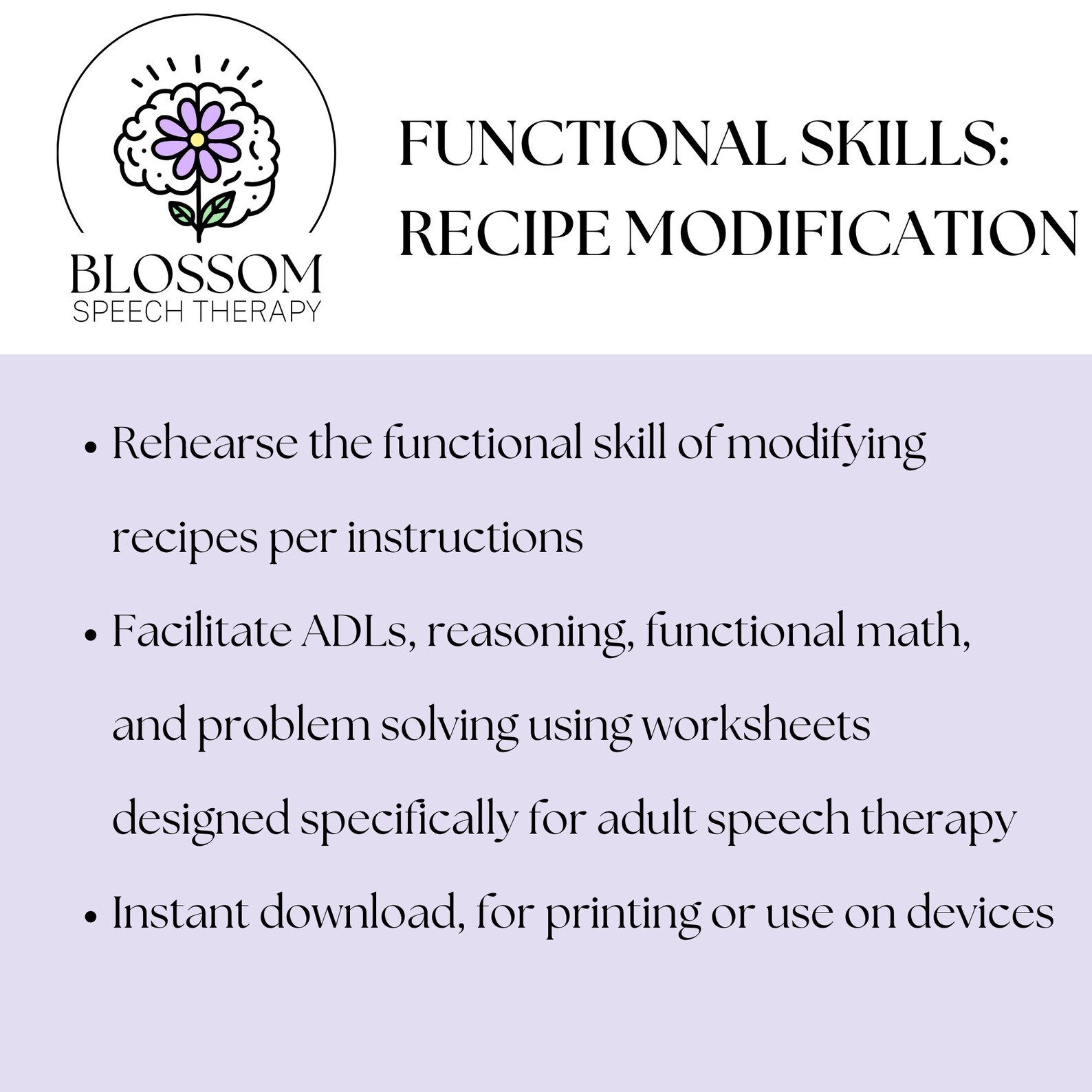 Functional Skills: Recipe Modification - Etsy