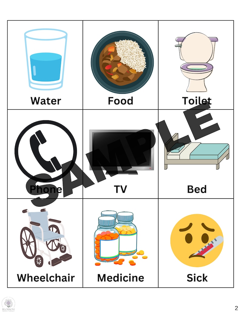 Hospital AAC Communication Board - Etsy