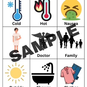 Hospital AAC Communication Board - Etsy