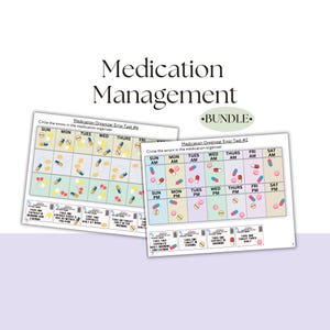 Functional Skills: Medication Organizer Bundle - Etsy