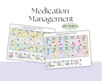 Functional Skills: Medication Organizer Medium - Etsy