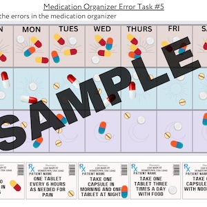 Functional Skills: Medication Organizer Bundle - Etsy