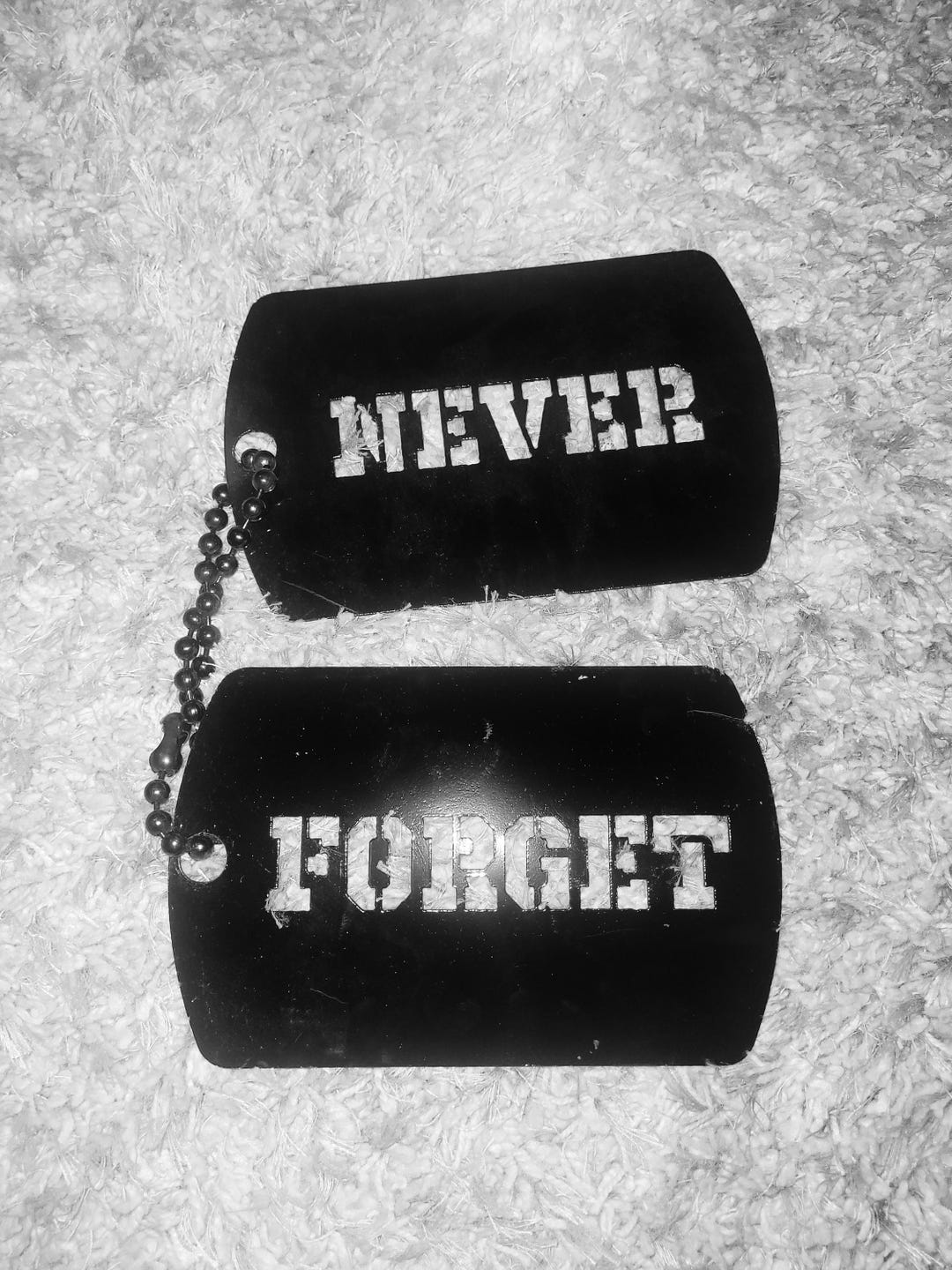 Never Forget Military Dog Tags - Etsy