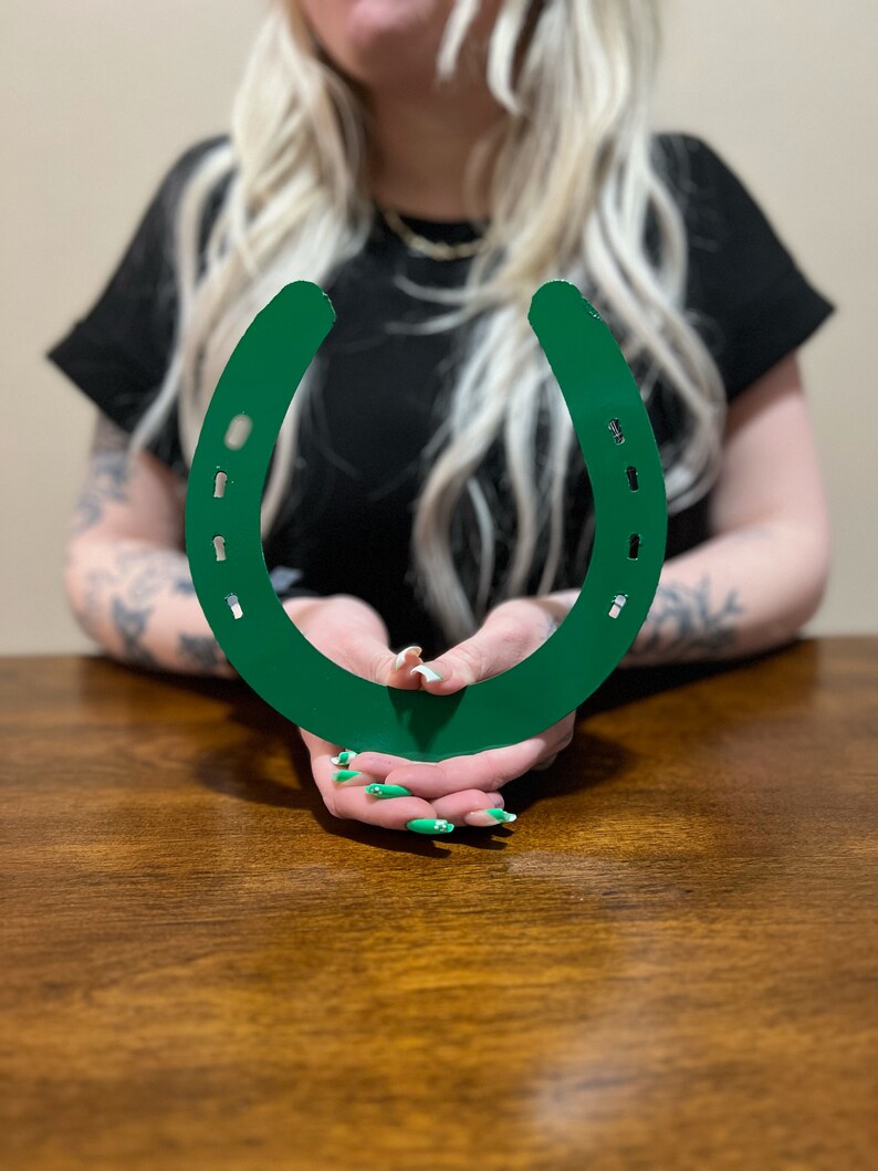 St. Patrick's Day Horseshoe Metal Sign - Etsy