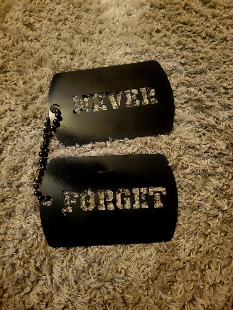 Never Forget Military Dog Tags - Etsy