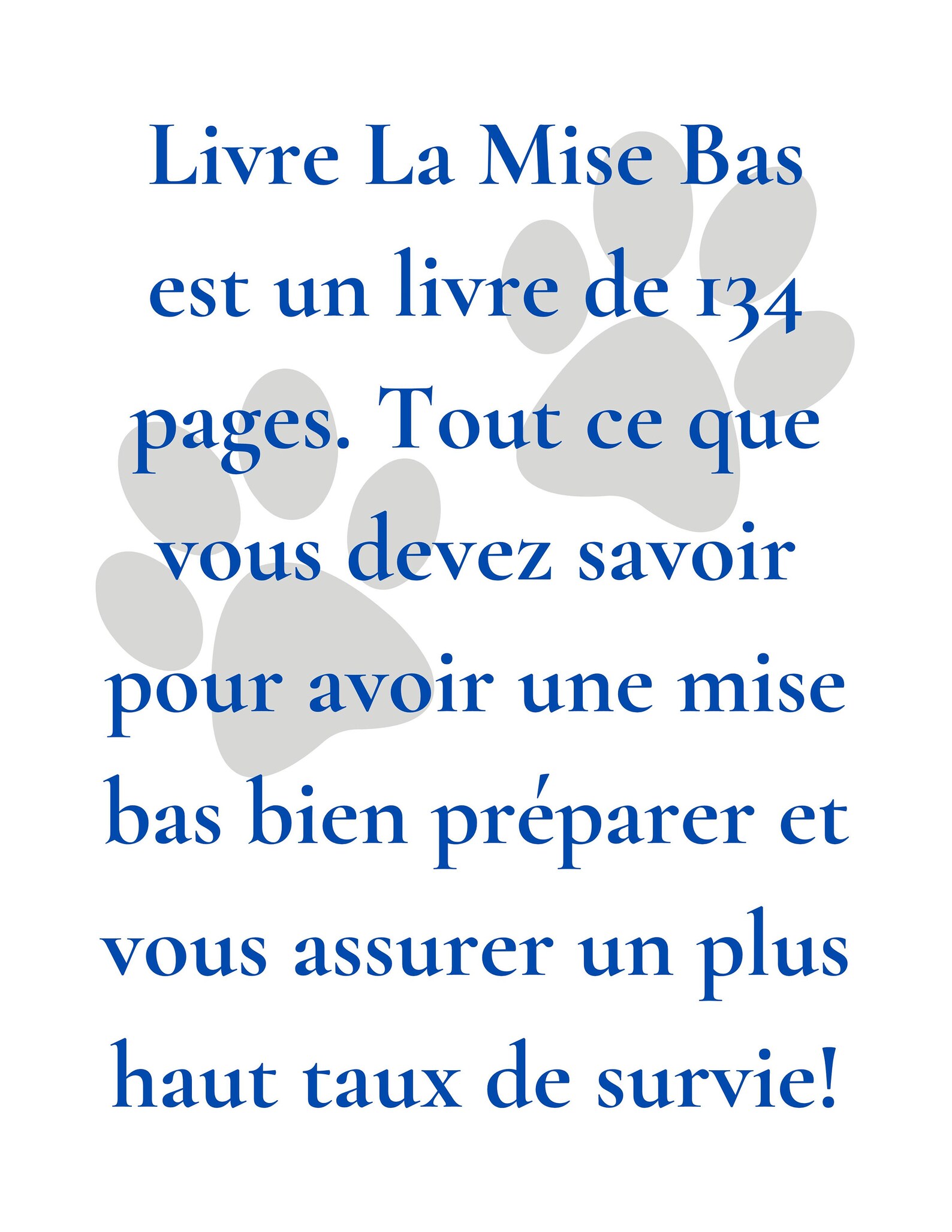 Soyez Préparé, Tout Ce Que Vous Devez Savoir Pour Une MISE BAS De Vos CHIOTS Réussit. Livre ...