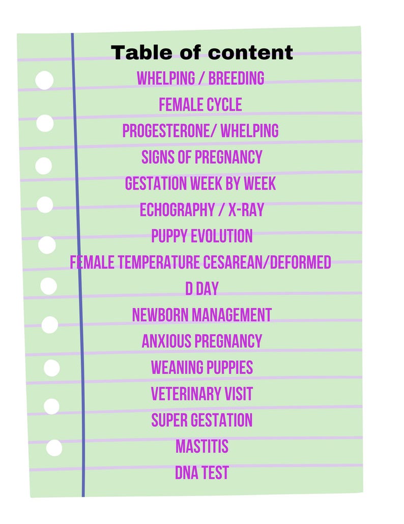 Livre Mise Bas Pour éleveur De Chiens, Tout Ce Que Vous Devez Savoir Sur La Mise Bas - Etsy Canada
