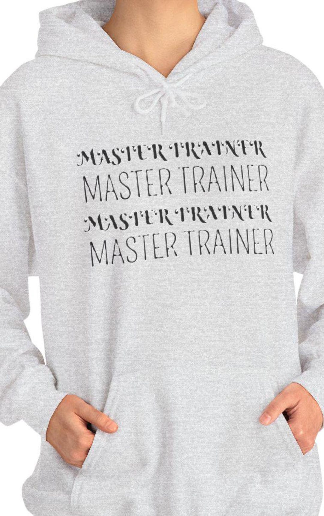 MASTER TRAINER Hoodie, Fitness Trainer Sweatshirt, Gym Coach Hoodie ...