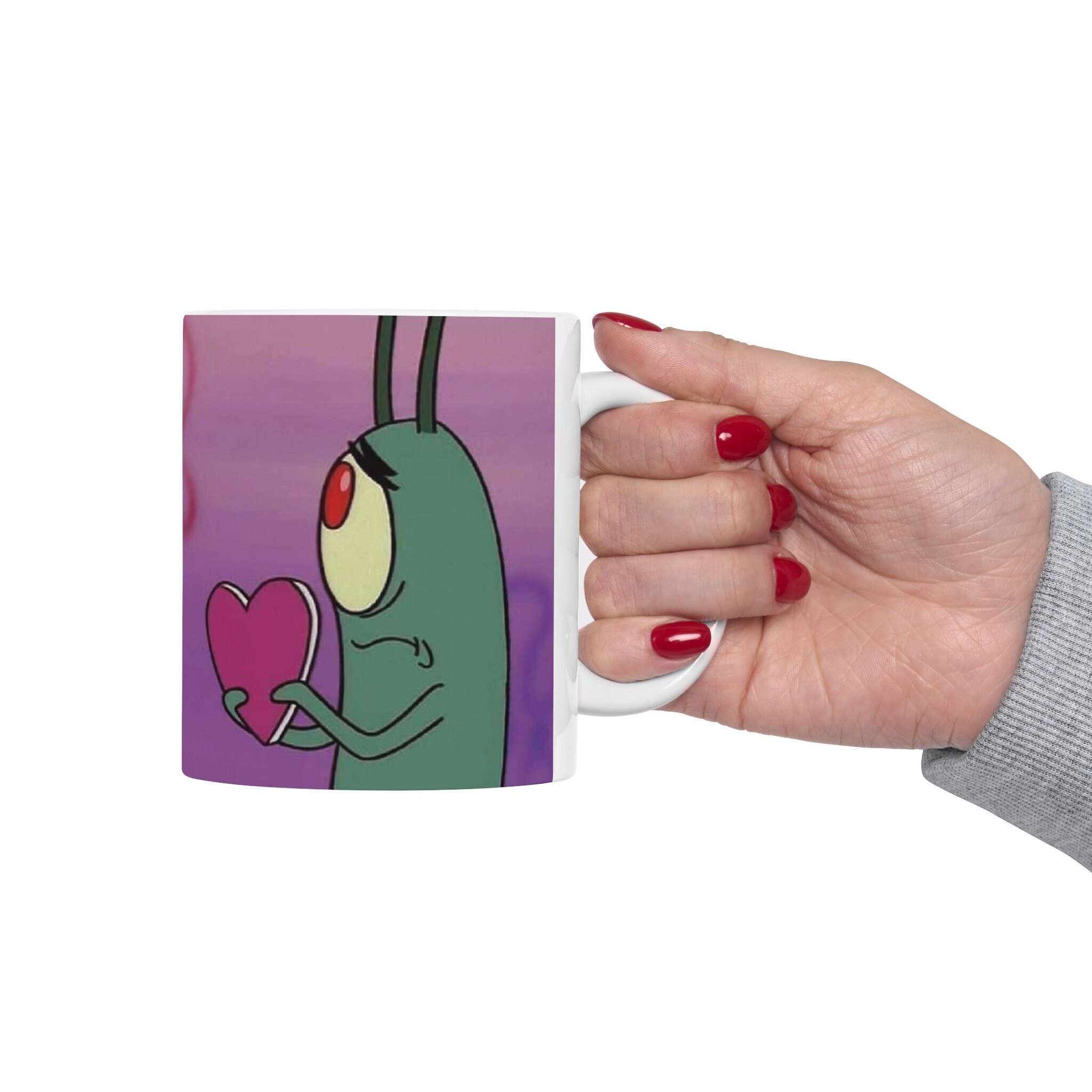 Plankton Heart Meme Mug - Etsy