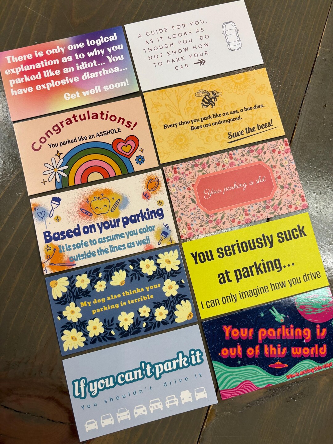 Parking Cards MEGA Pack - Etsy