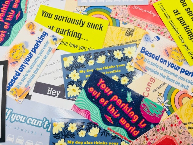 Parking Cards Mix Pack - Etsy
