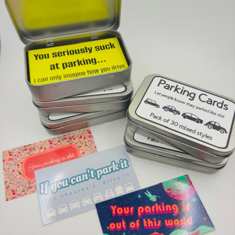 Bad Parking Cards - Etsy