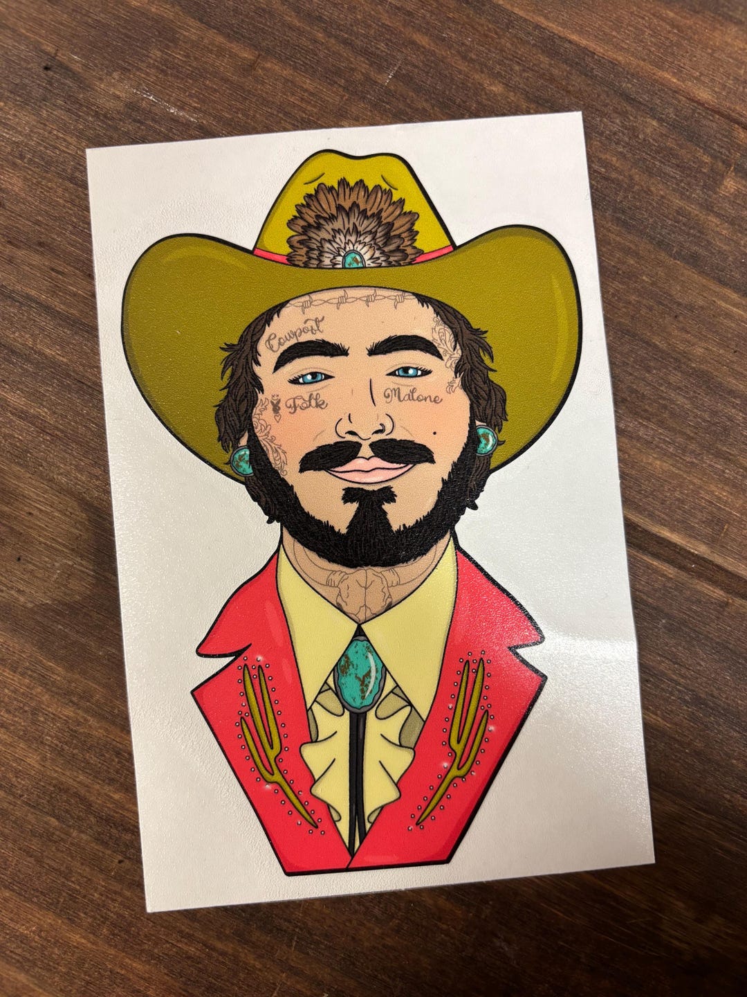 Western Post Malone Decal - Etsy