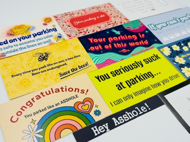 Parking Cards Mix Pack - Etsy