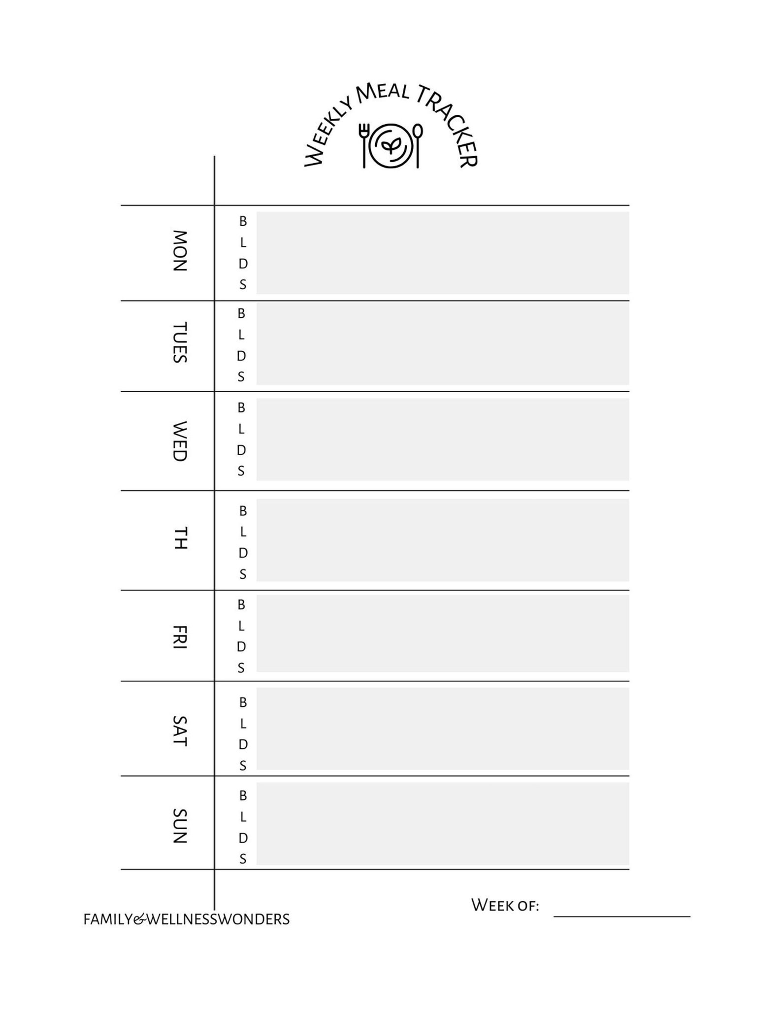 Simple Self Care Wellness Tracker Journal Meal Tracker, Calorie Tracker ...