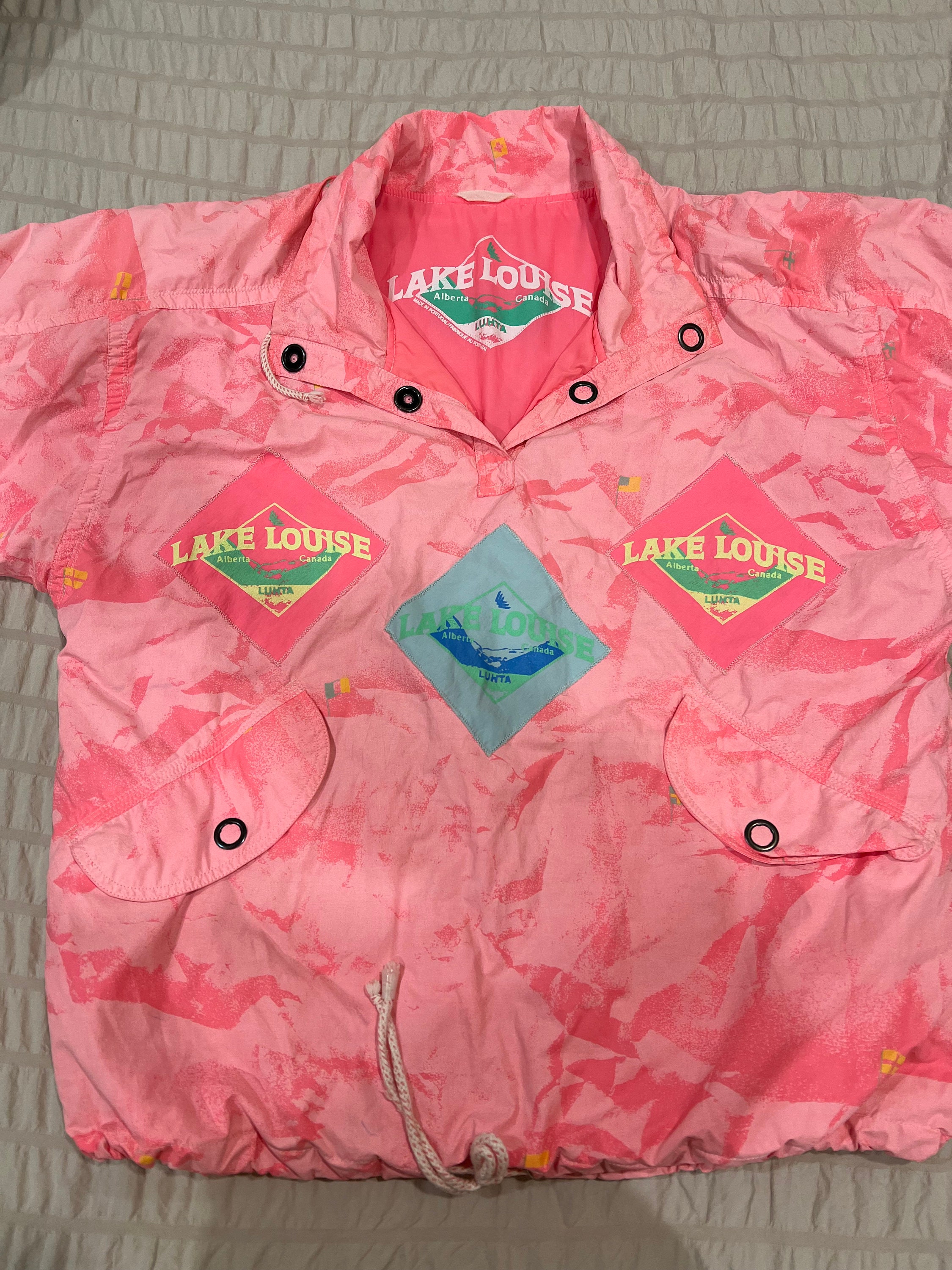 Vintage Pink Windbreak Lake Louise Pullover Jacket - Etsy