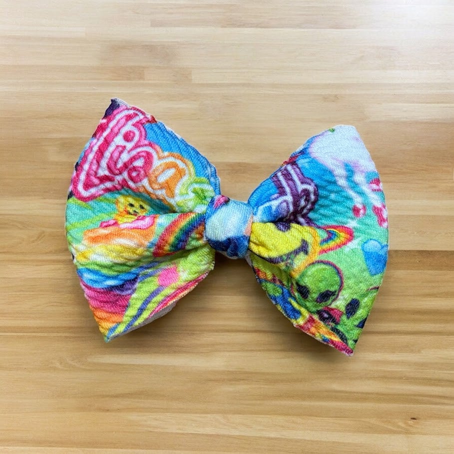 90s Inspired Hair Bow, Lisa Bow, Lisa Frank Hair, Lisa Frank Hair Bow ...