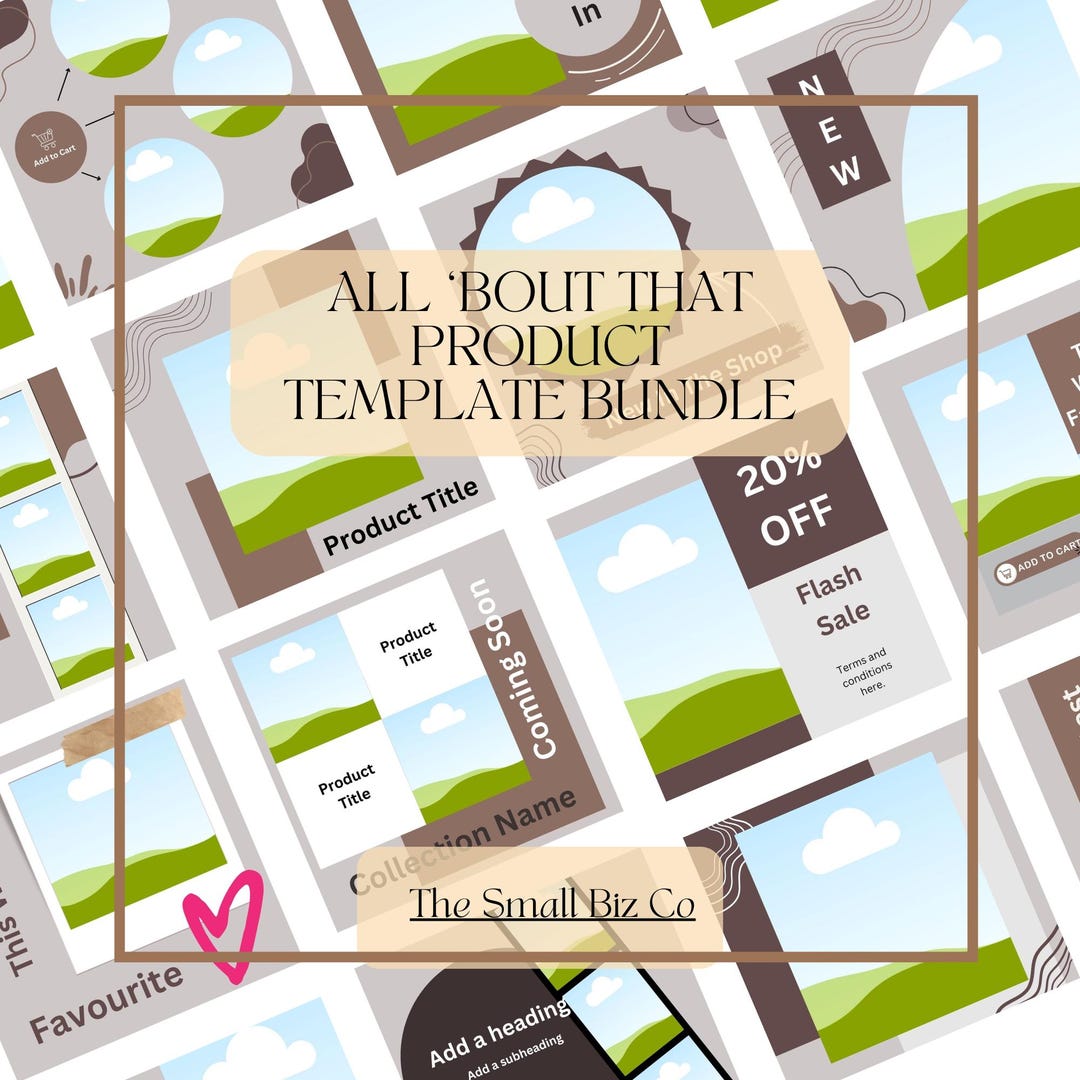 All 'bout That Product Template Pack | Instagram, Stories, Pinterest ...