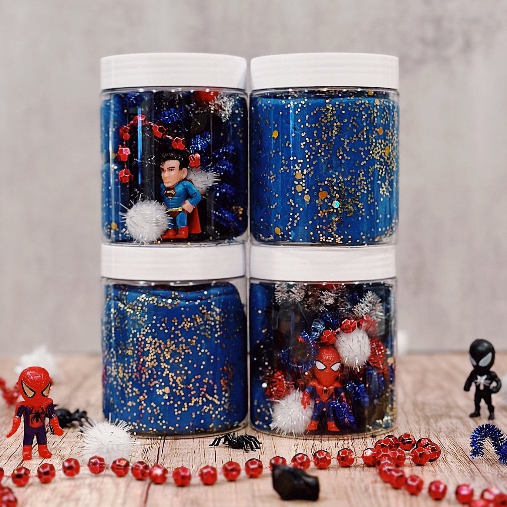 Superhero Play Dough Sensory Kit - Etsy