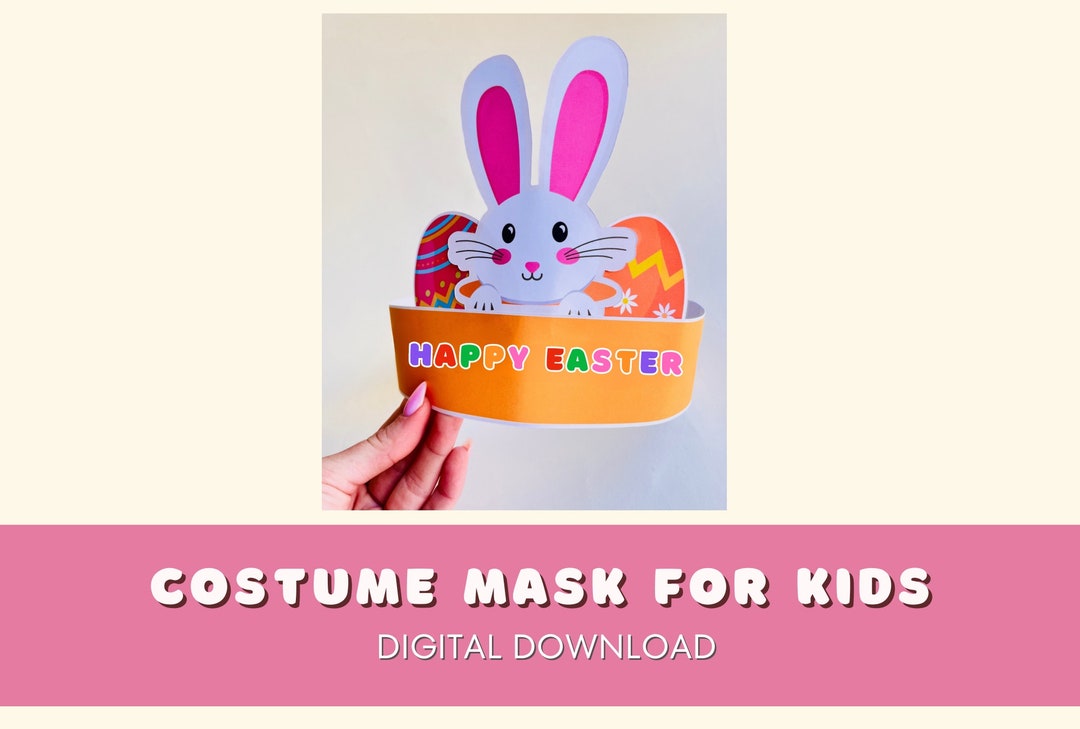 Children's Mask, Bunny Mask, Easter Mask, Easter Bunny, Easter Photo ...