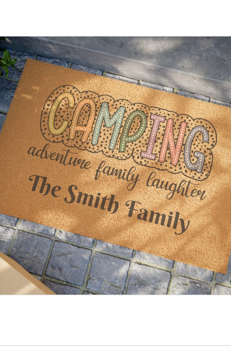 Camping Rug Personalised Camper Rug Family Vacation Camping Rug Friend ...