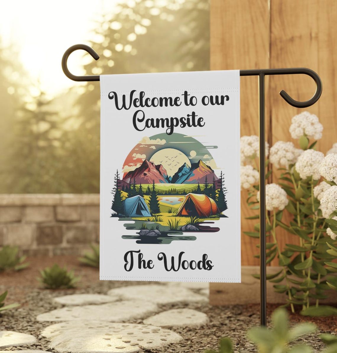 Personalized Camping Flag Custom Garden Banner Best Friend Gift Flag ...