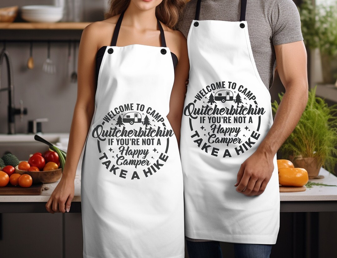 Camping Apron Dad Gift Apron Christmas Gift Idea Chef Apron Camping and ...