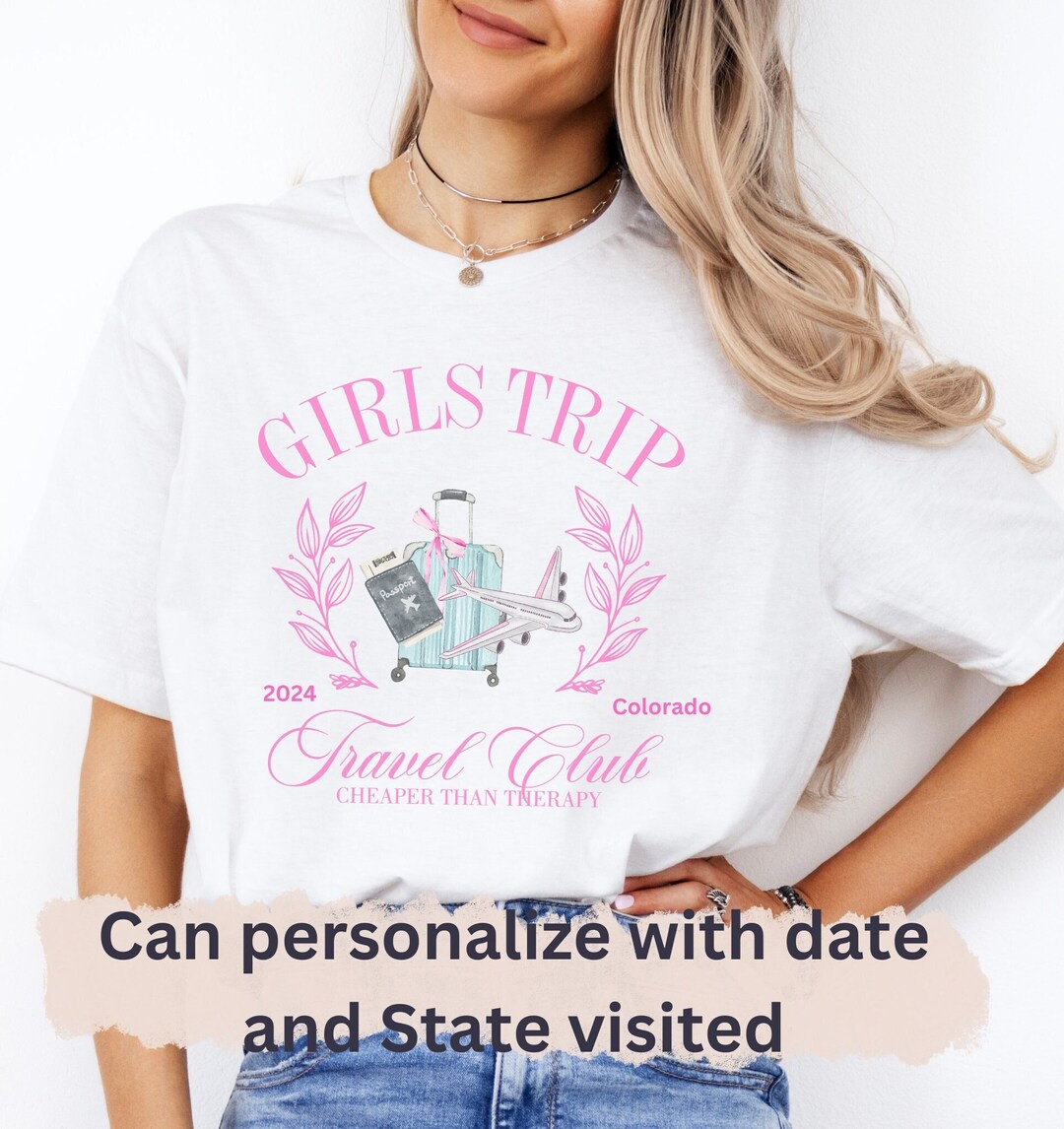 Personalized Girls Trip Shirt Summer Trip Shirt Friend Gift Vacation ...