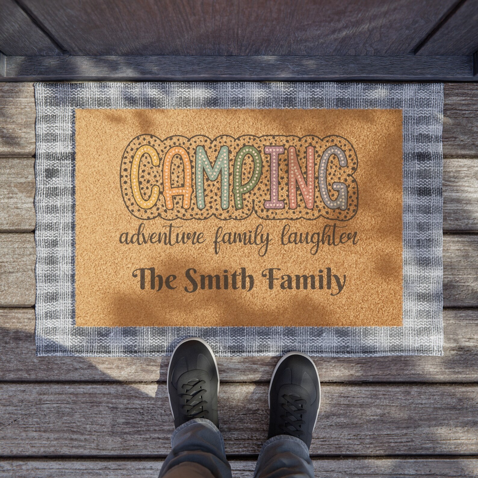 Camping Rug Personalised Camper Rug Family Vacation Camping Rug Friend ...