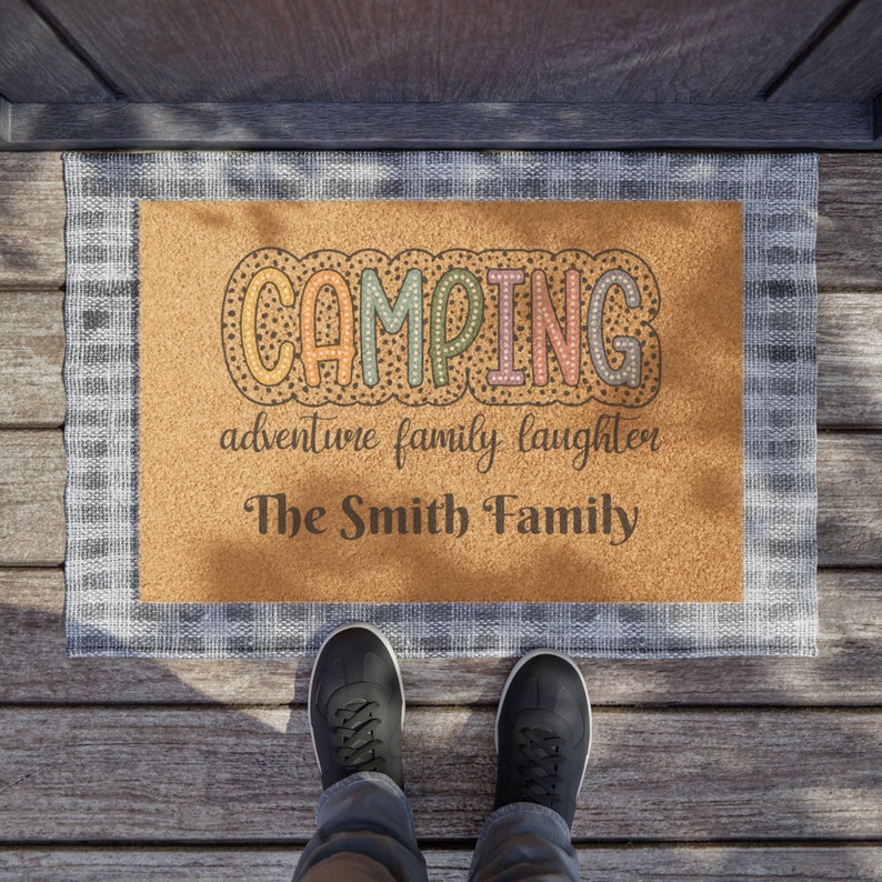 Camping Rug Personalised Camper Rug Family Vacation Camping Rug Friend ...