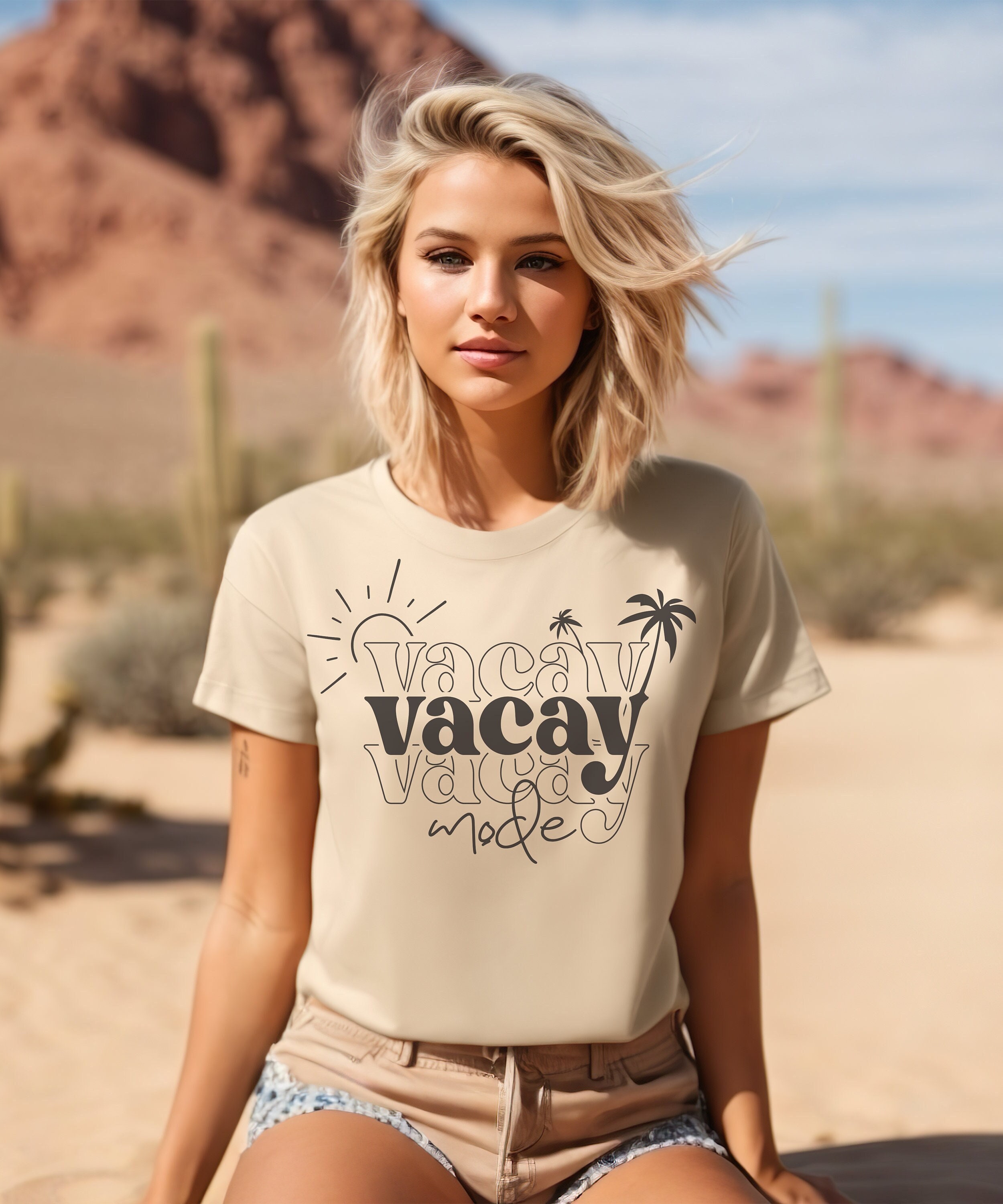 Great Vacation T-shirt Vacay Mode Shirt for Vacation T-shirt Travel ...
