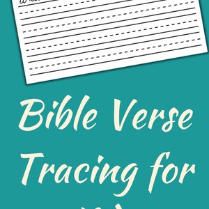 Bible Verse Cursive Writing Activity for Kids Homeschool Worksheet for ...
