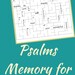 Scripture Memory Mazes for Kids Psalms Bible Study Activities for ...