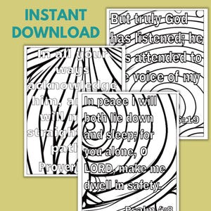 Bible Verse Coloring Bundle for Kids Scripture Memory Verses Printable ...