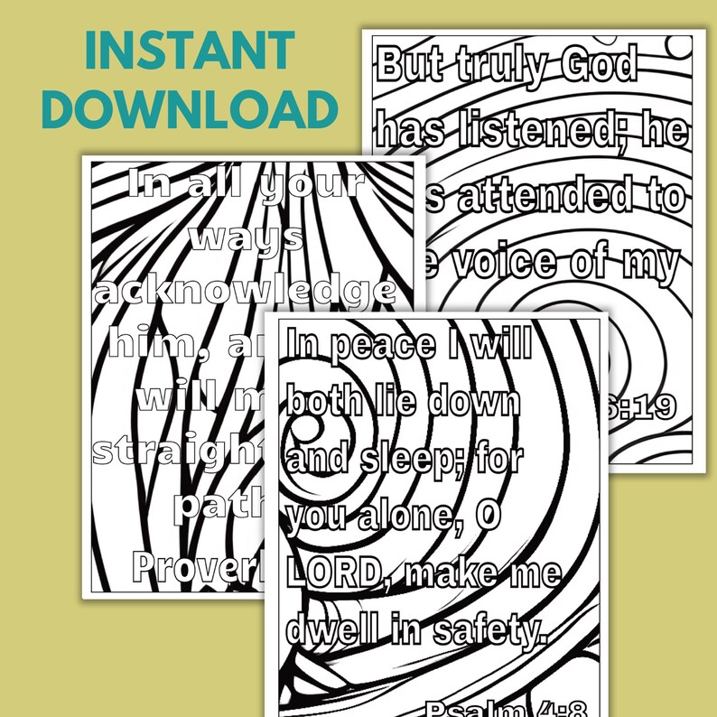 Bible Verse Coloring Bundle for Kids Scripture Memory Verses Printable ...