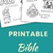 Bible Alphabet Coloring for Christian Homeschool Printable Coloring ...
