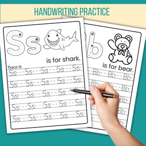 Alphabet Tracing Worksheets for Homeschool Instant Download Activities ...