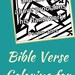 Bible Verse Coloring Bundle for Kids Scripture Memory Verses Printable ...