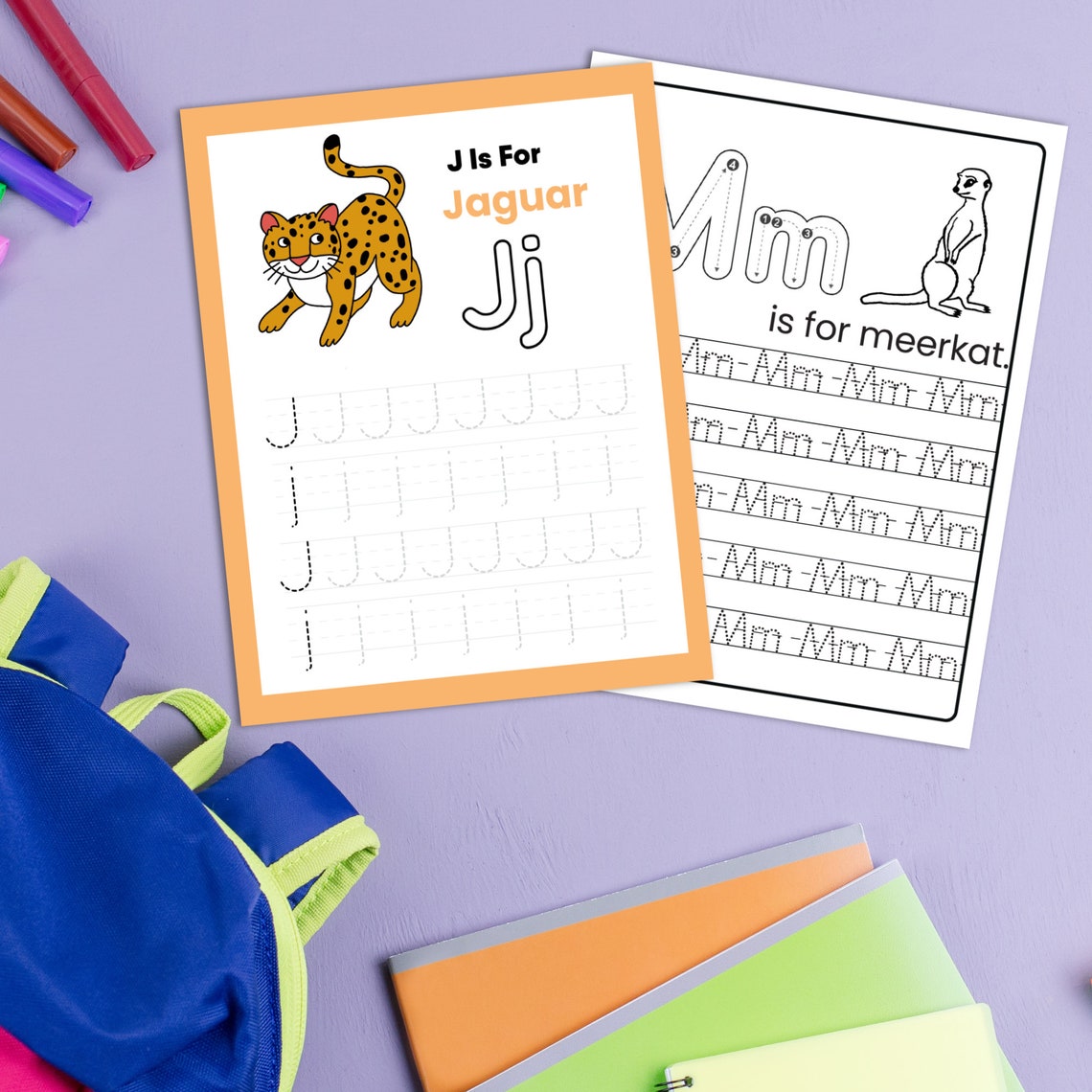 Alphabet Handwriting Practice Tracing Activities for Preschool and ...