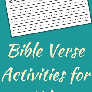 Cursive Bible Verse Tracing Activities for Homeschool Students ...