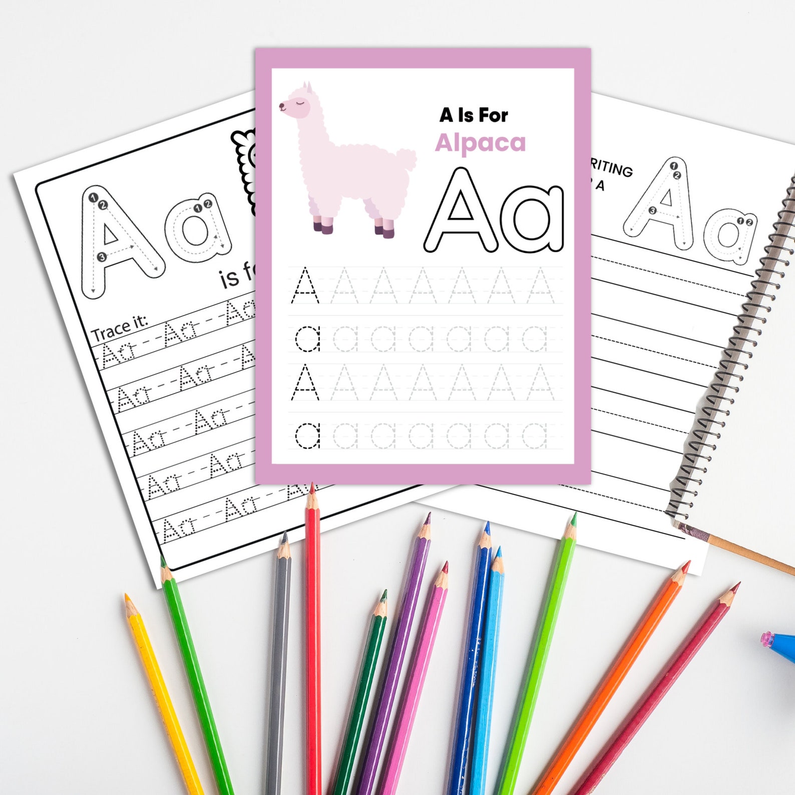 Alphabet Handwriting Practice Tracing Activities for Preschool and ...