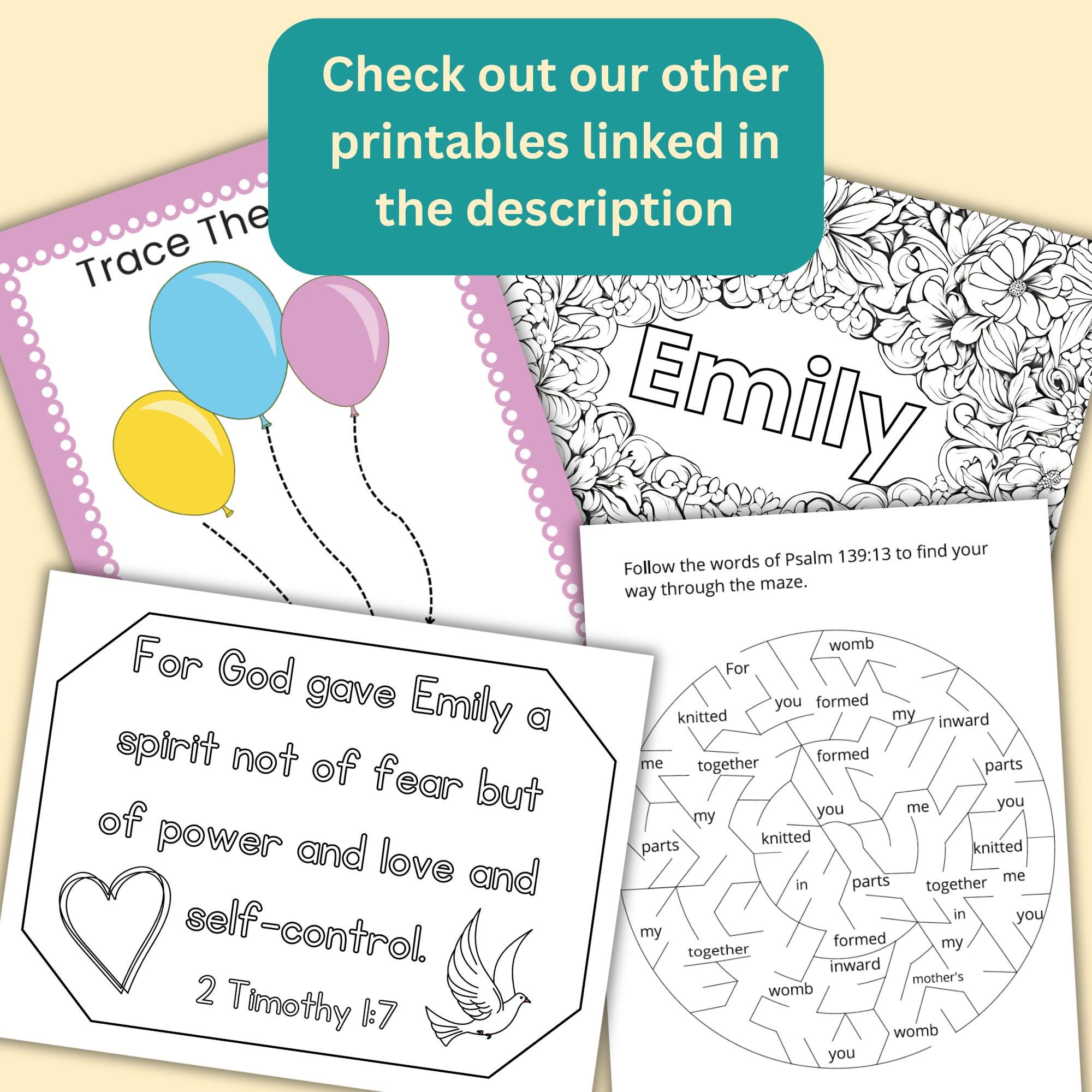 Kids Custom Coloring Page Themed Coloring for Children Personalized ...