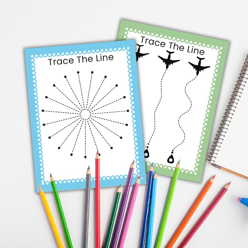 Line Tracing Activities for Preschool Handwriting Practice Educational ...