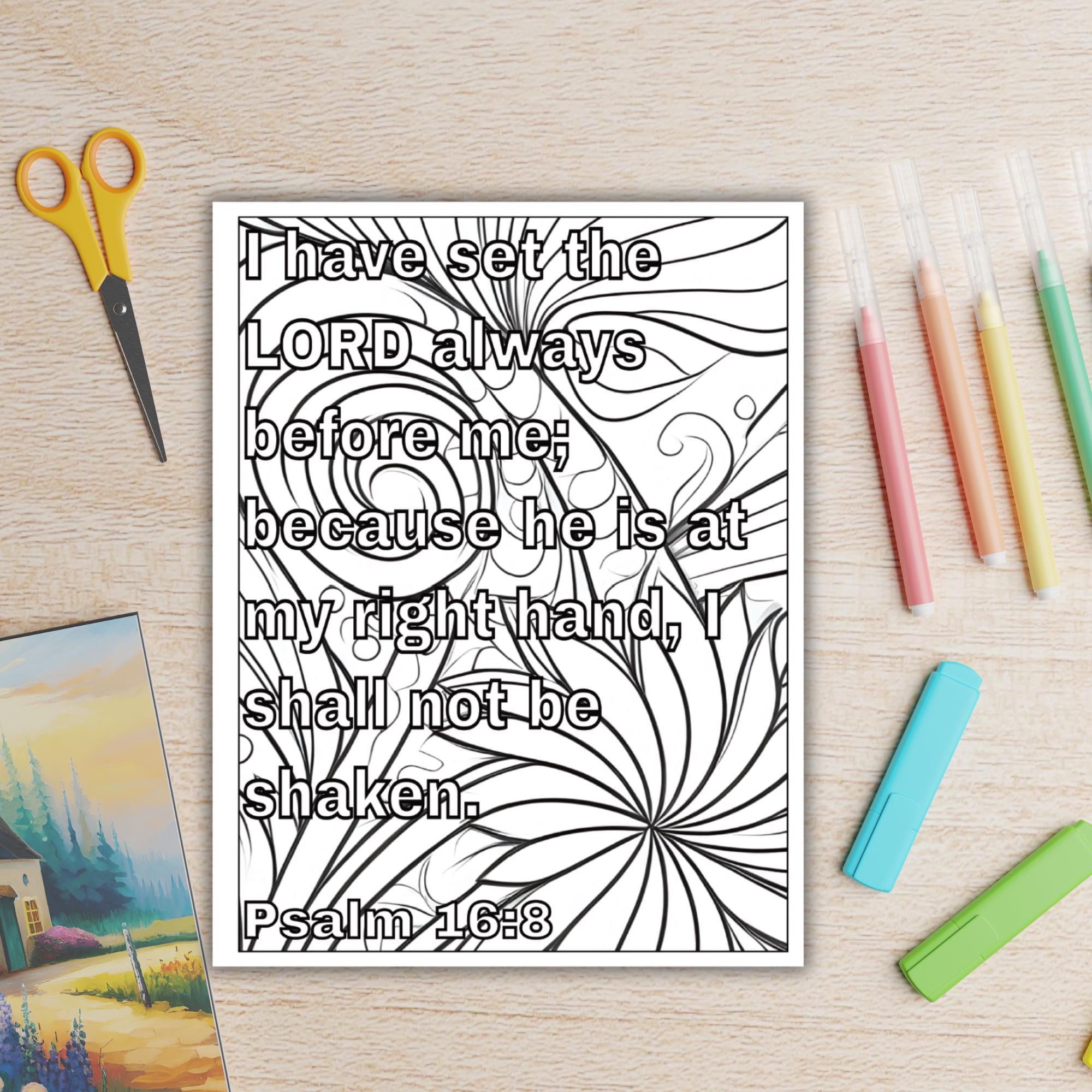 Bible Verse Coloring Bundle for Kids Scripture Memory Verses Printable ...
