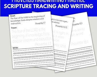 Character of God Scripture Handwriting Practice Sheets, Printable Bible ...