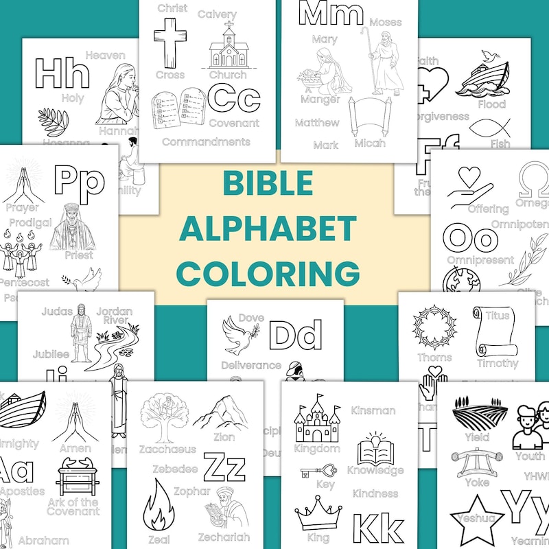 Christian Alphabet - Etsy