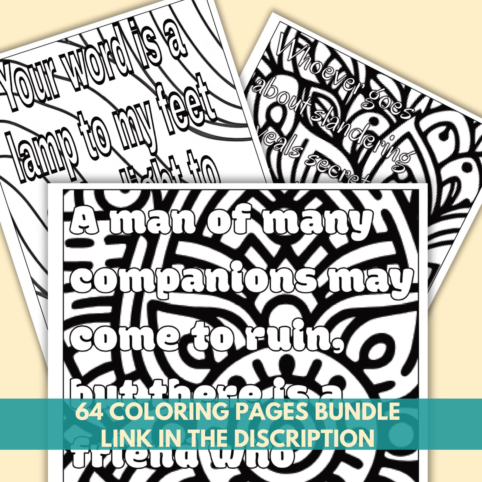 Bible Verse Coloring Pages for Kids Psalms Scripture Memory Verses for ...