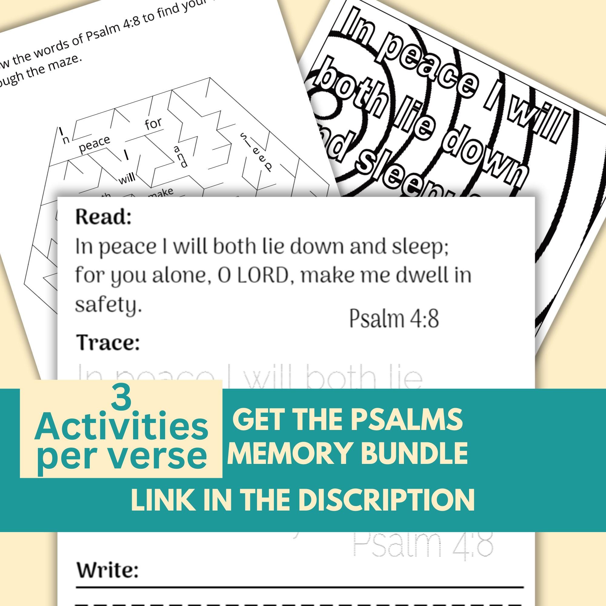 Bible Verse Coloring Bundle for Kids Scripture Memory Verses Printable ...